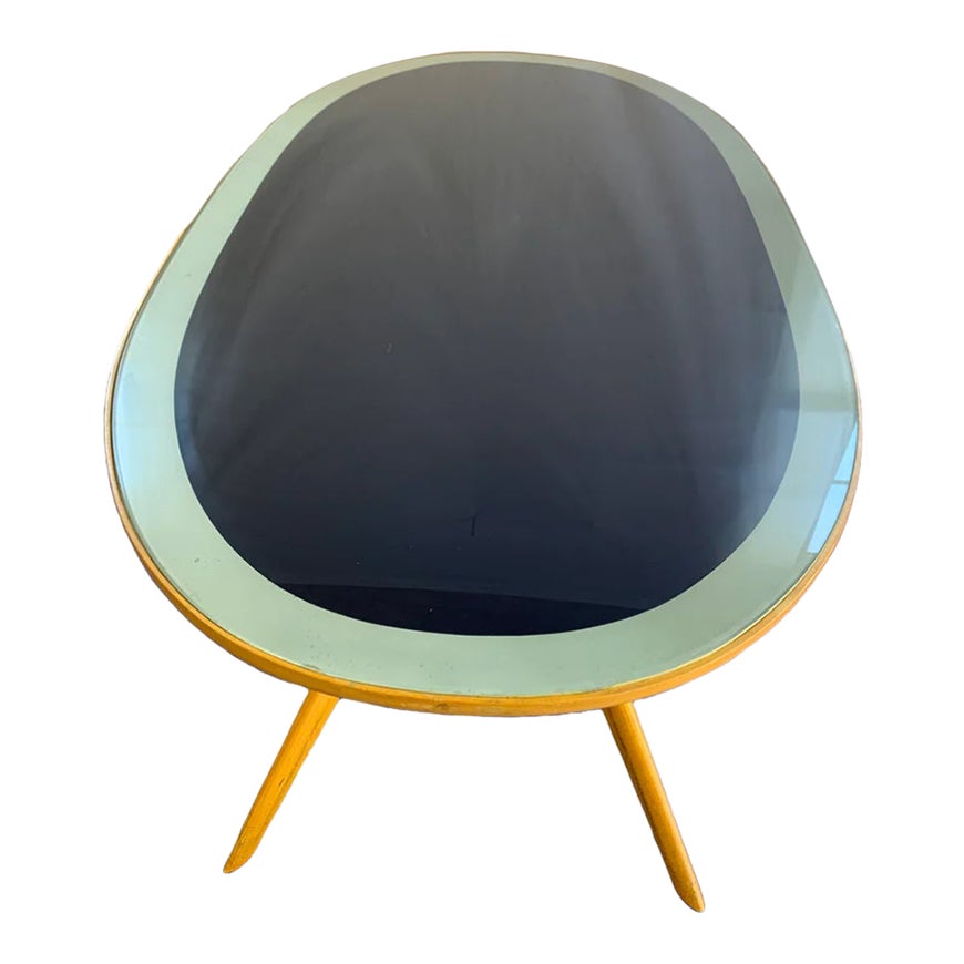 Mid-Century Modern Ico Parisi Oval-Shaped Table | Chairish