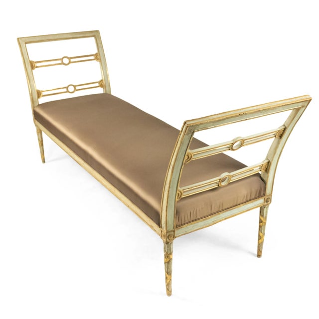 Italian Neo-Classic Style Cushioned Bench | Chairish