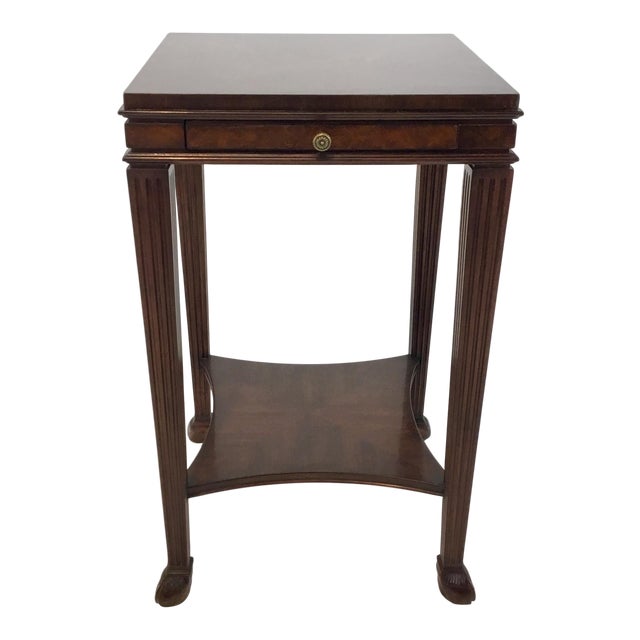 Henredon Brown O. Manor Square Lamp Table | Chairish