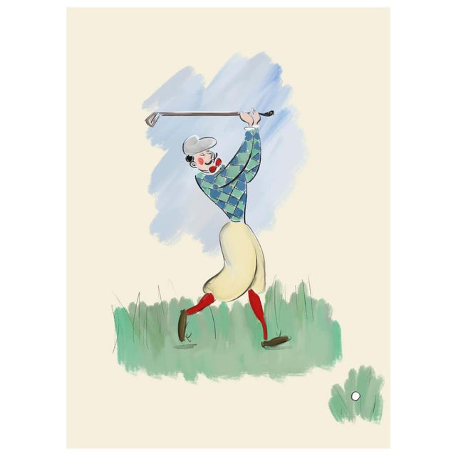 "The Golfer" Limited Edition Print on Etching Paper by Tug Rice 2018 ...