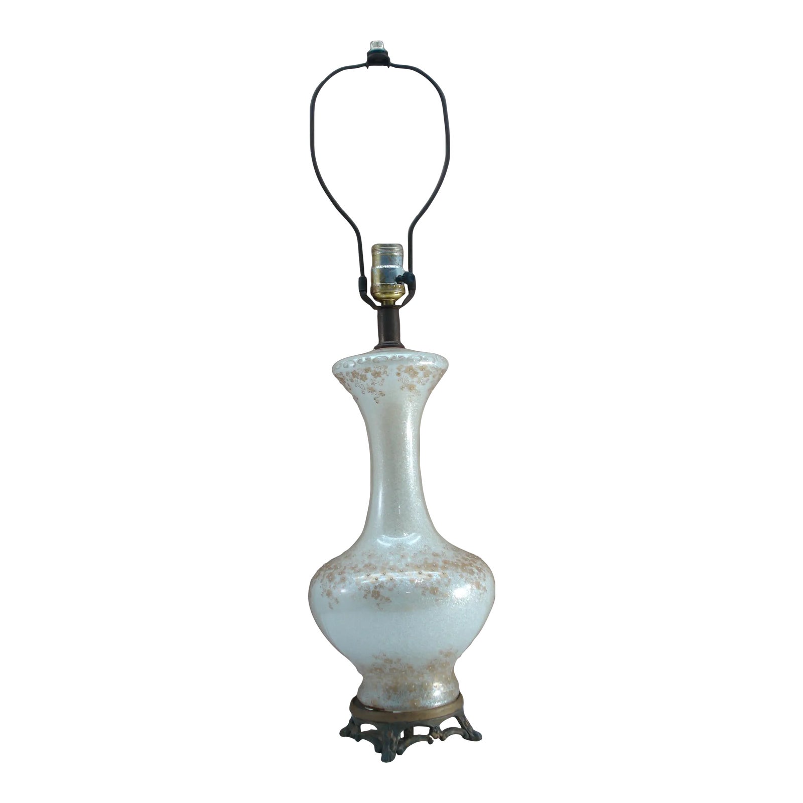 1960s Hollywood Regency Hand Painted Carl Falkenstein Table Lamp | Chairish