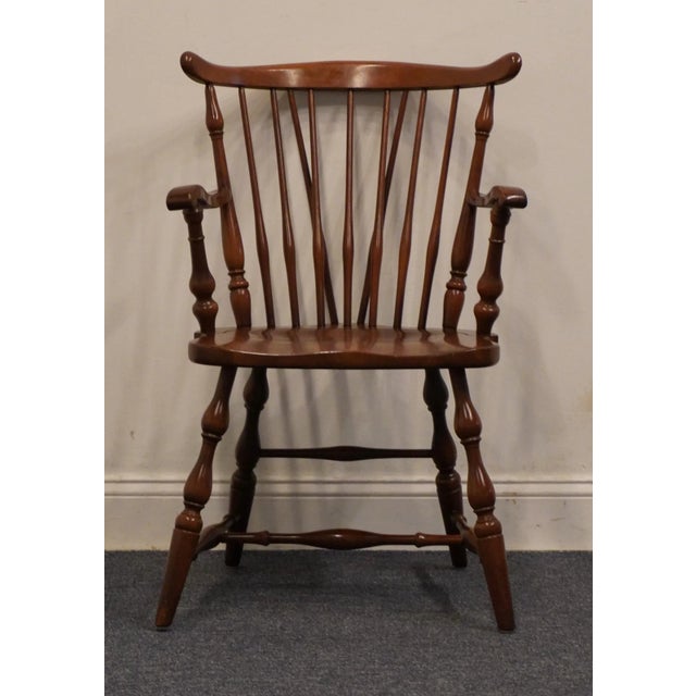 Pennsylvania House Solid Cherry Duxbury Windsor Fiddle Back Dining Arm ...