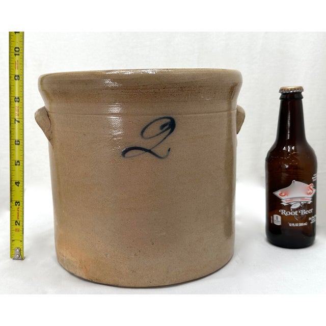 Circa Late 19th Century Antique American Blue Decorated Stoneware 2 ...