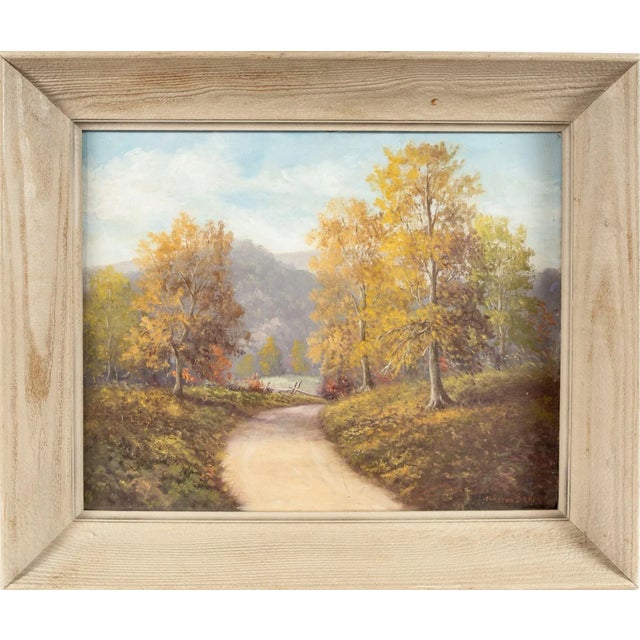 Clayson Baker (American, 1908-1975) Original Oil on Canvas Landscape ...