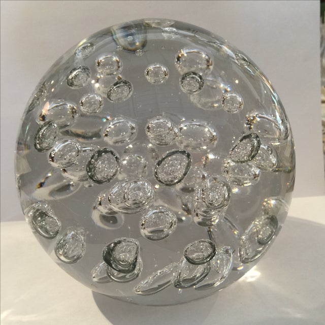 Large Glass Bubble Ball Chairish