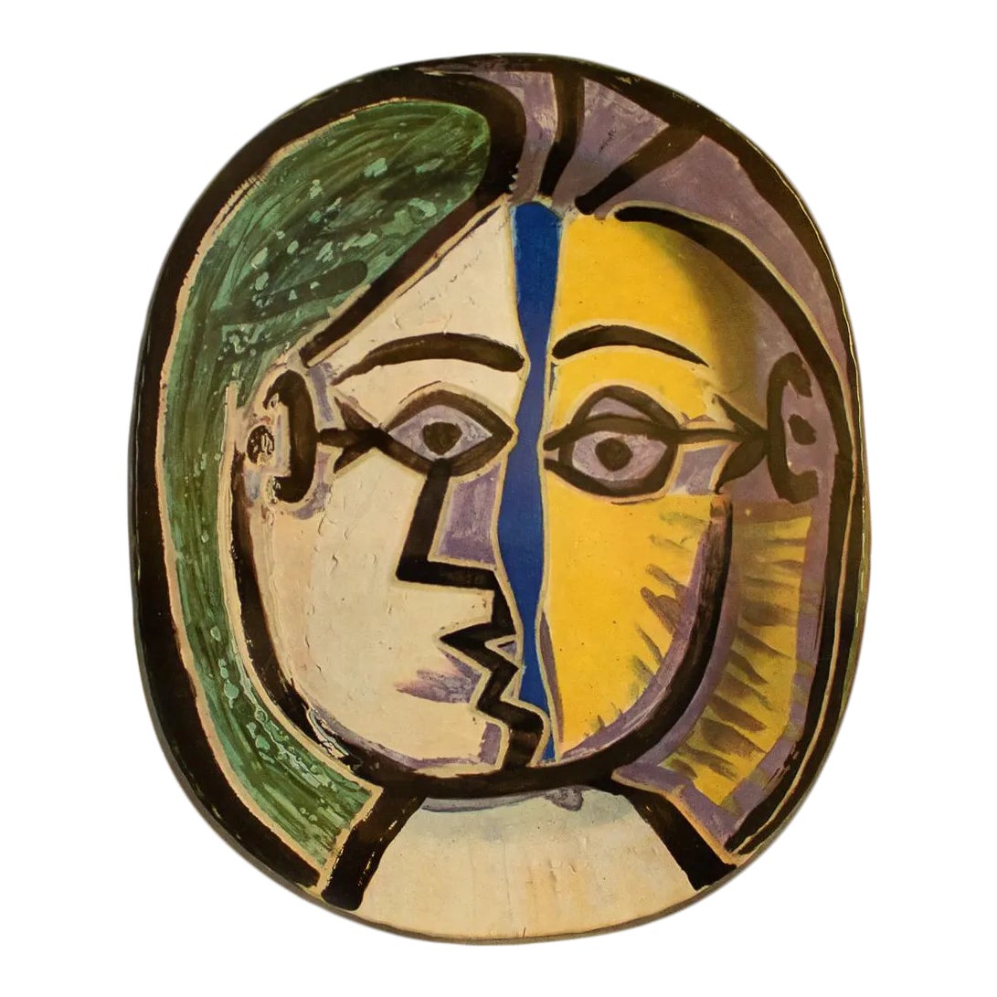 1940s Pablo Picasso Ceramic Plate N18, Original Period Swiss Lithograph ...