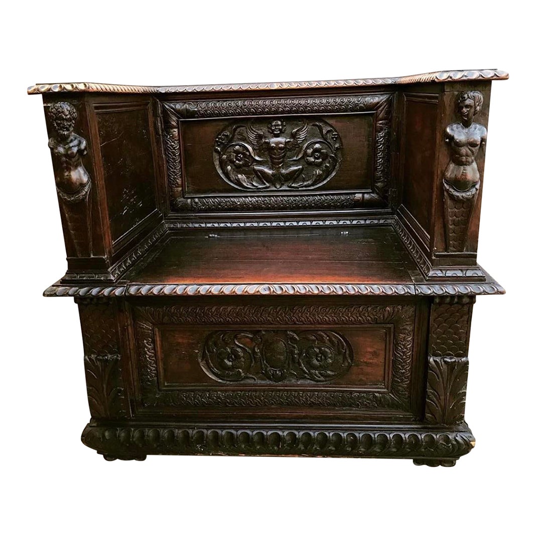 17th Century Italian Baroque Bishop Chair | Chairish