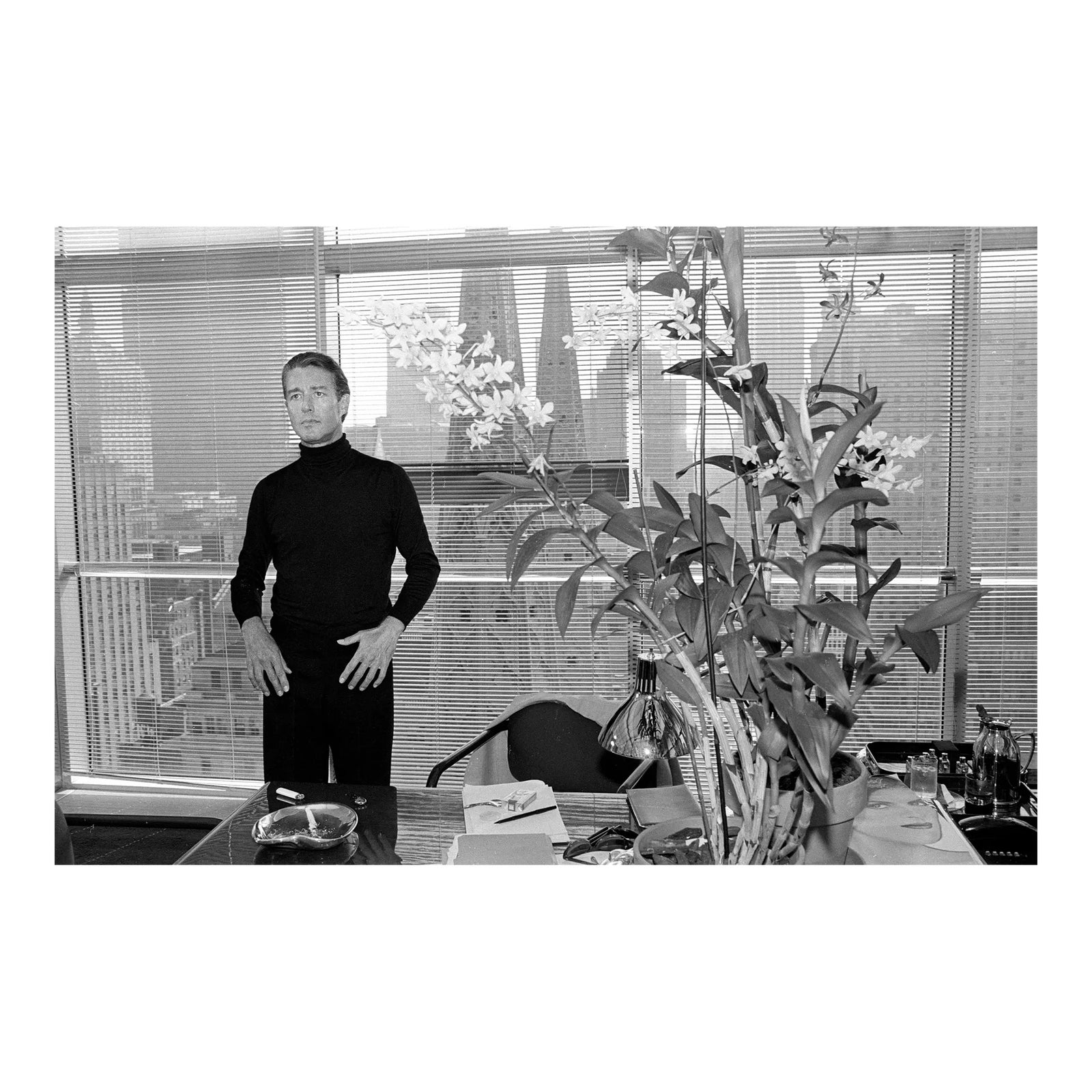 Halston at His Olympic Tower Studio Overlooking St. Patrick’s Cathedral ...