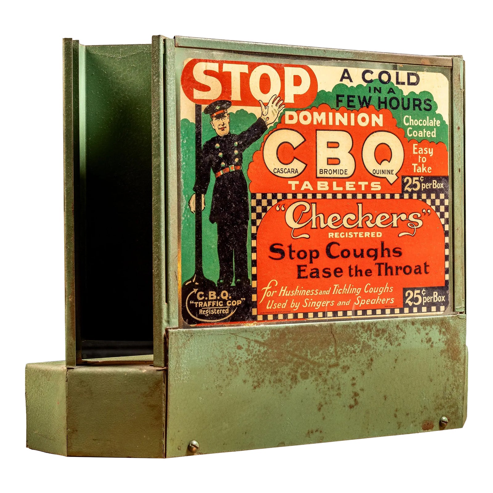 Vintage Dominion Cbq Lighted Advertising Sign | Chairish