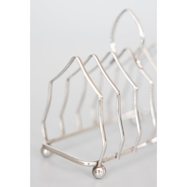 Art Deco English Silver Plate Toast Rack | Chairish