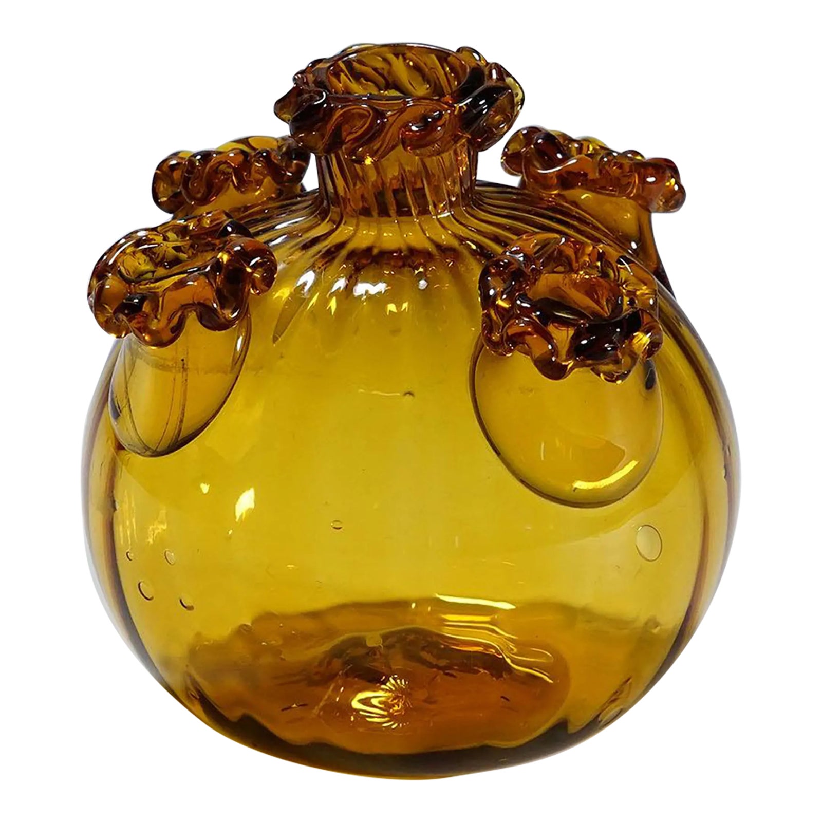 Vetro Soffiato Glass Vase by Vittorio Zecchin for Venini Murano 1921 ...