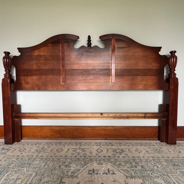 Carved Cherry Wood Four Poster Rice Bed, Kincaid Furniture Limited ...