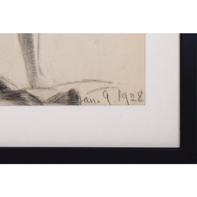 Graphite Female Nude Figure Study Drawing by Anne Neumark 1928 | Chairish