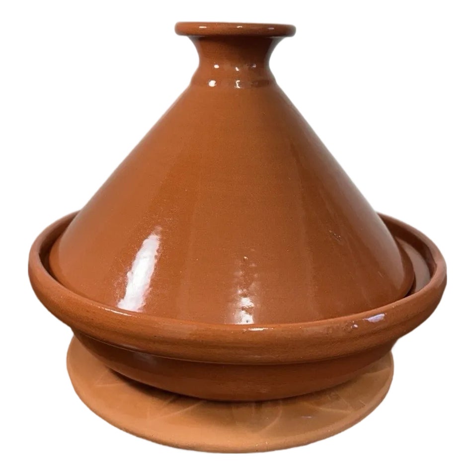 Tunisian Clay Tagine With Base Plate Authentic North African Cooking ...