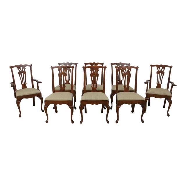 Set Of 8 Pennsylvania House Cherry Dining Room Chairs Chairish