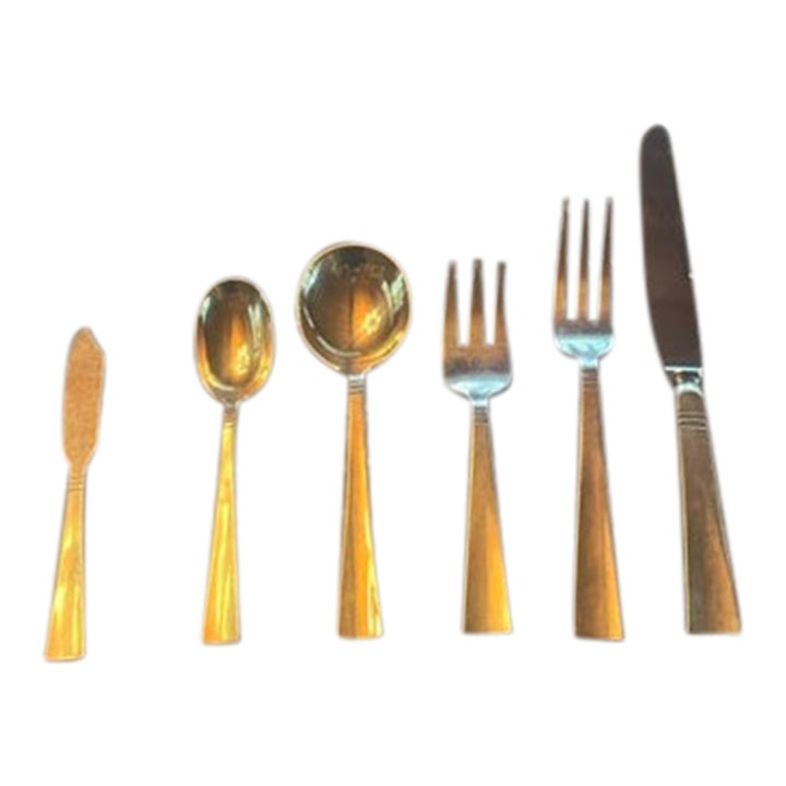 Vintage Mid-Century Allan Adler Sterling Sunset Pattern Flatware ...