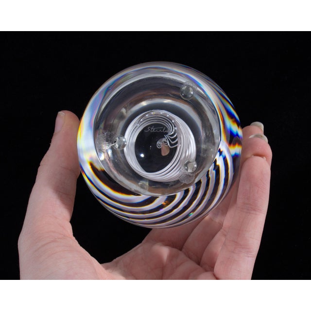Steuben Glass Twist Paperweight | Chairish
