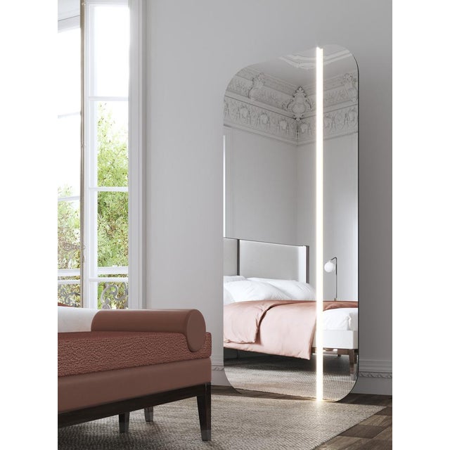 Italian Bench in Green Velvet Fabric from Kabinet | Chairish