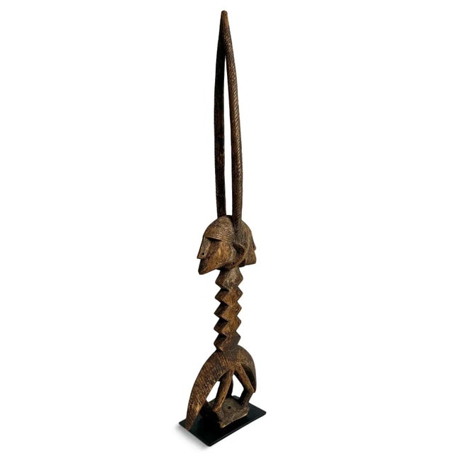 Vintage Chiwara Antelope Twin Headpiece Figure | Chairish