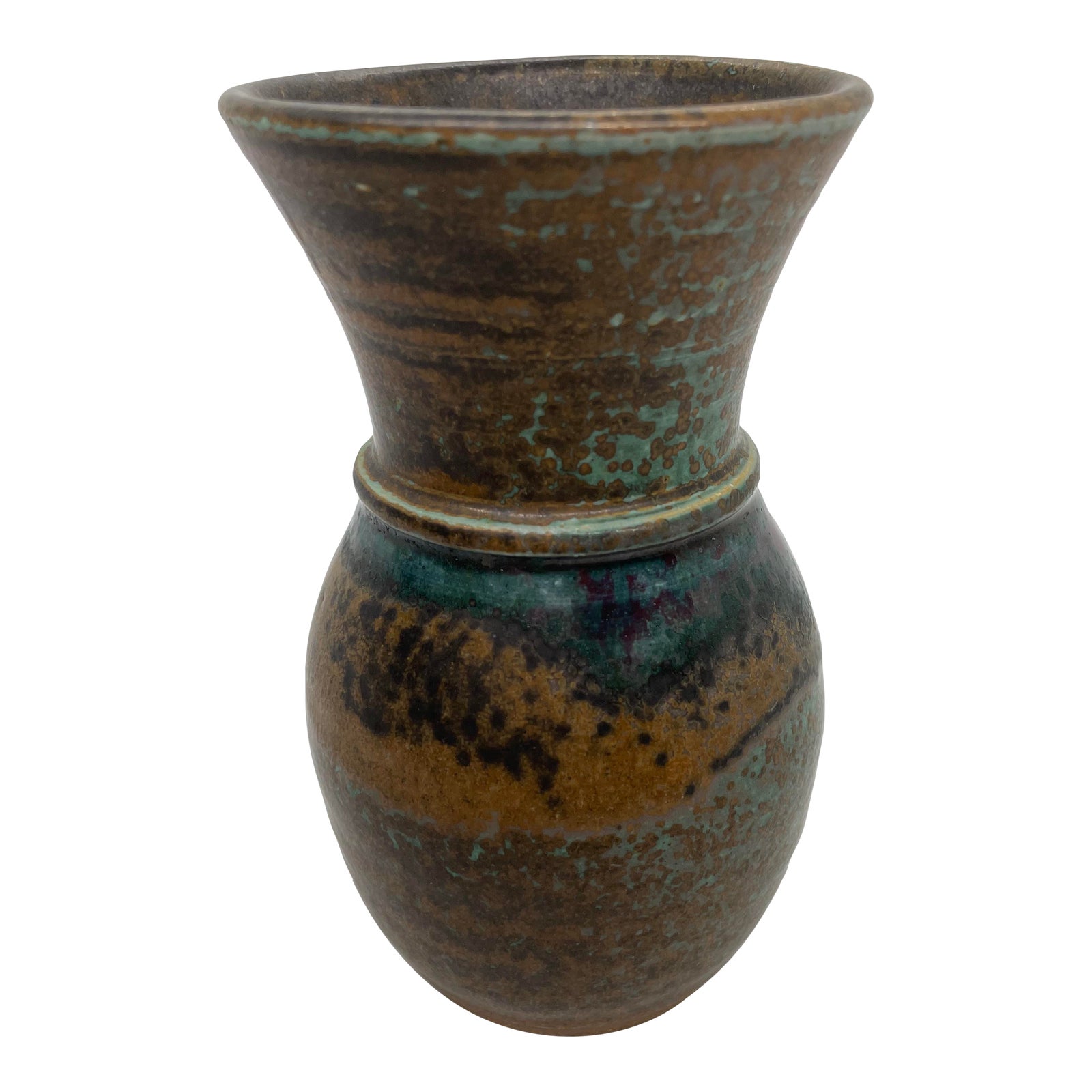 Dirtworks Glazed Pottery Vase | Chairish