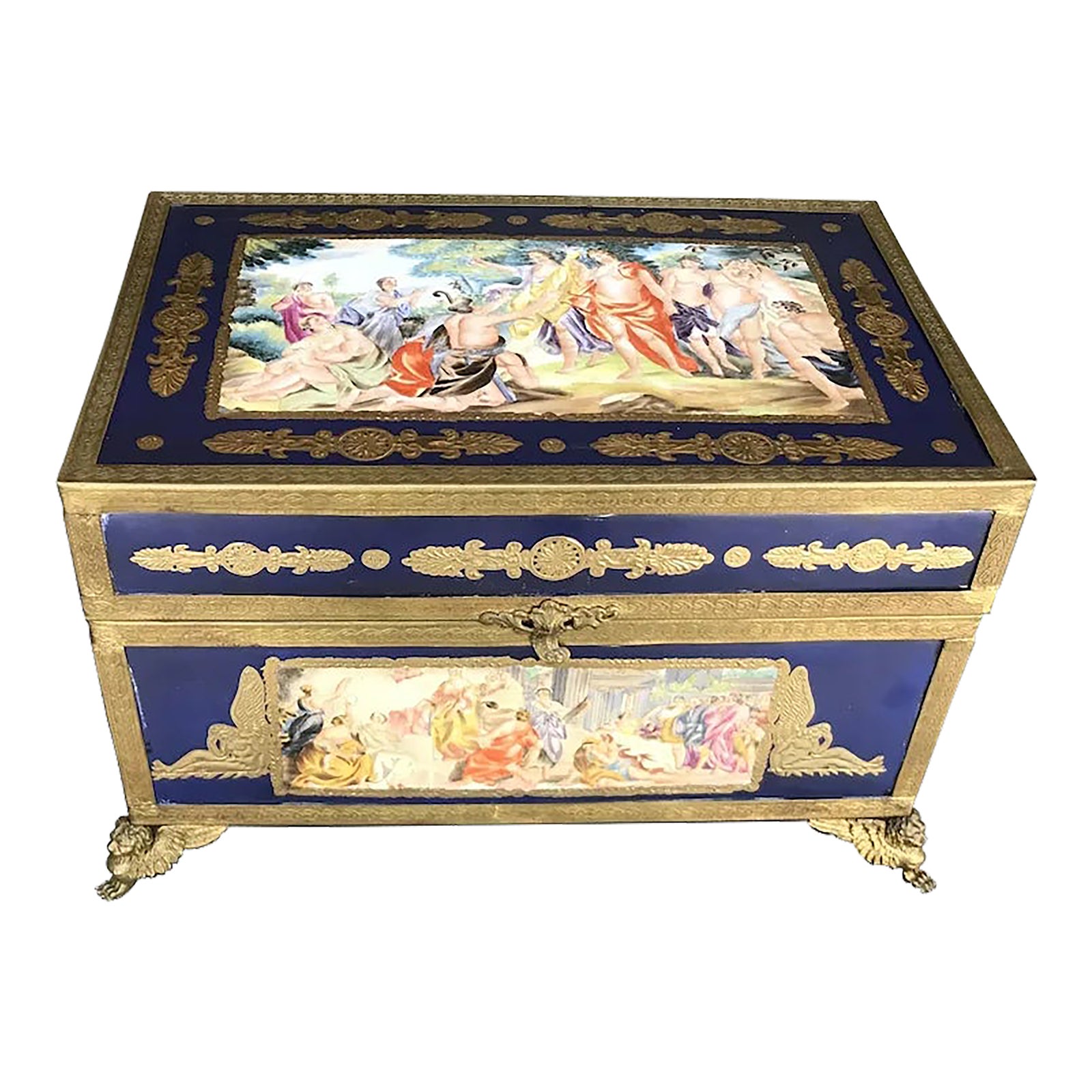 Century 1900 French Sevres Casket | Chairish