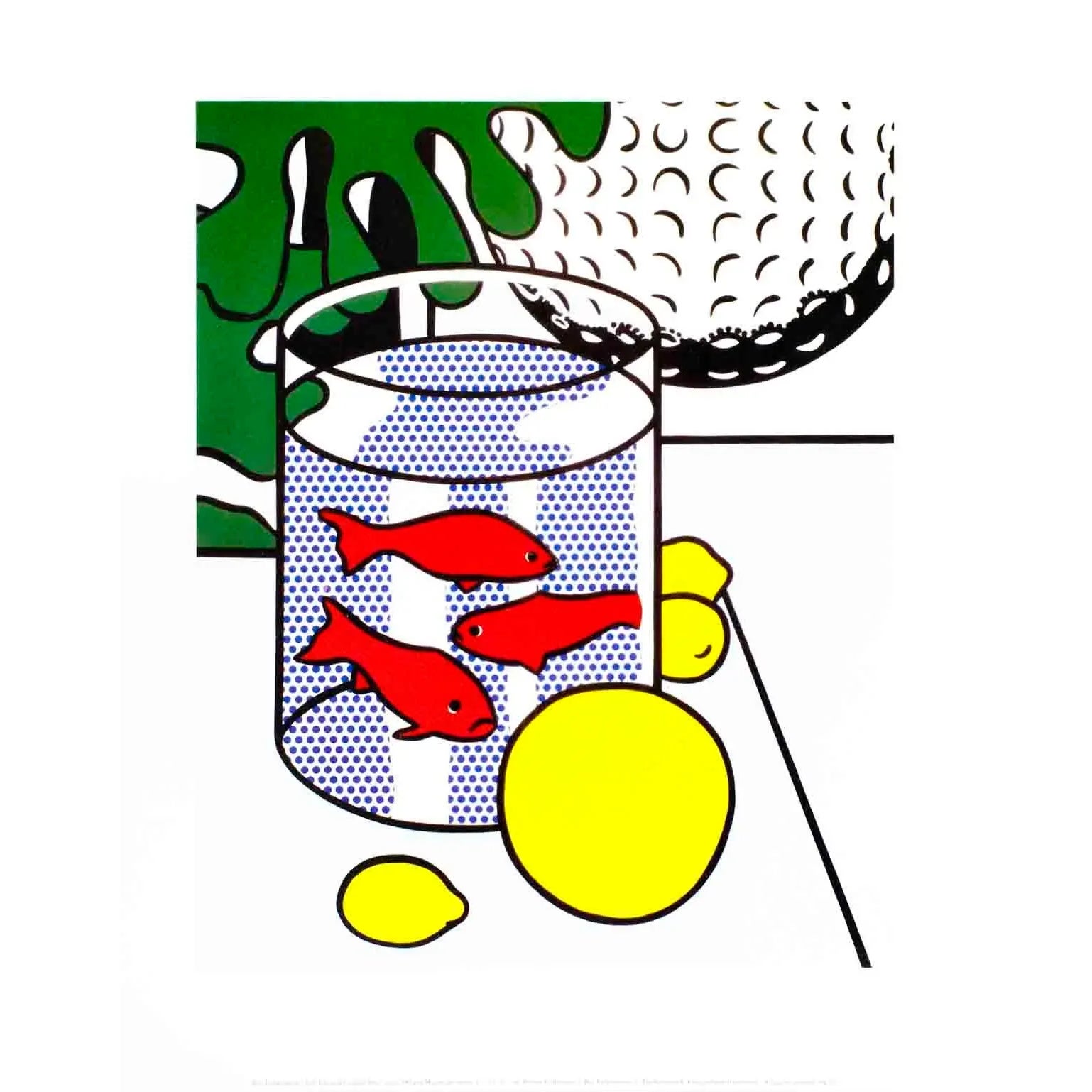 Late 20th Century Roy Lichtenstein Still Life With Goldfish Bowl ...