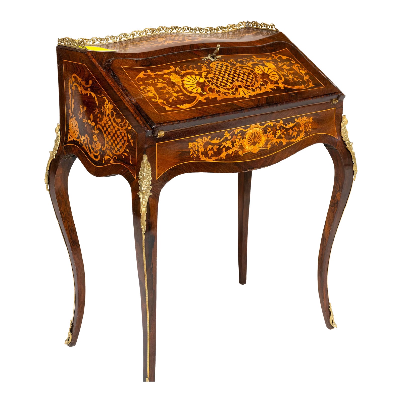18th Century Louis XV Period Marquetry Desk | Chairish