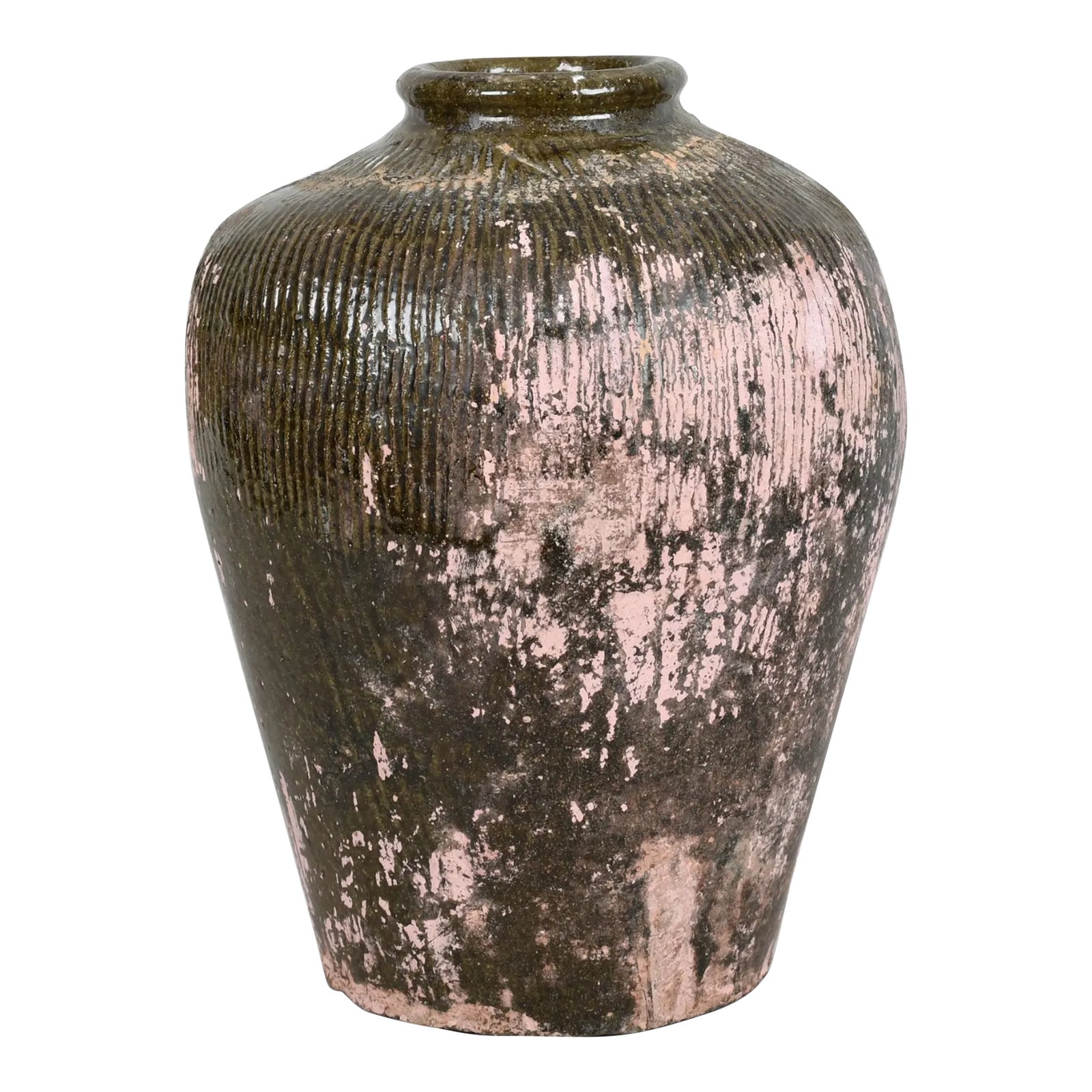 19th Century Pottery Wine Jar Chairish