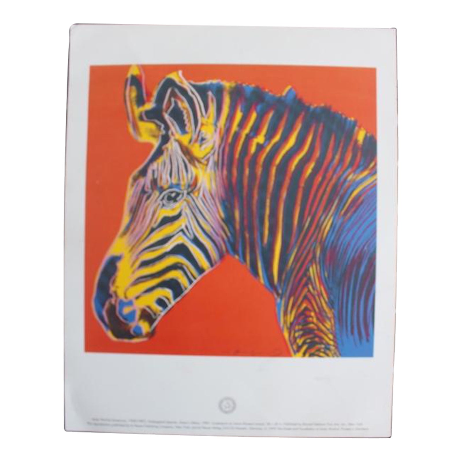 Vintage Andy Warhol Estate Vintage Endangered Species Framed Lithograph ...