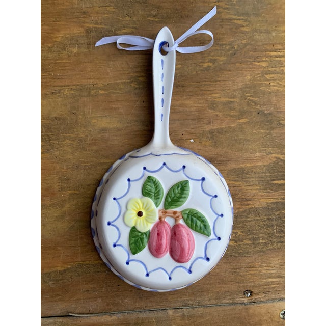 1980s Ceramic Fry Pan Wall Decor by Sigma | Chairish