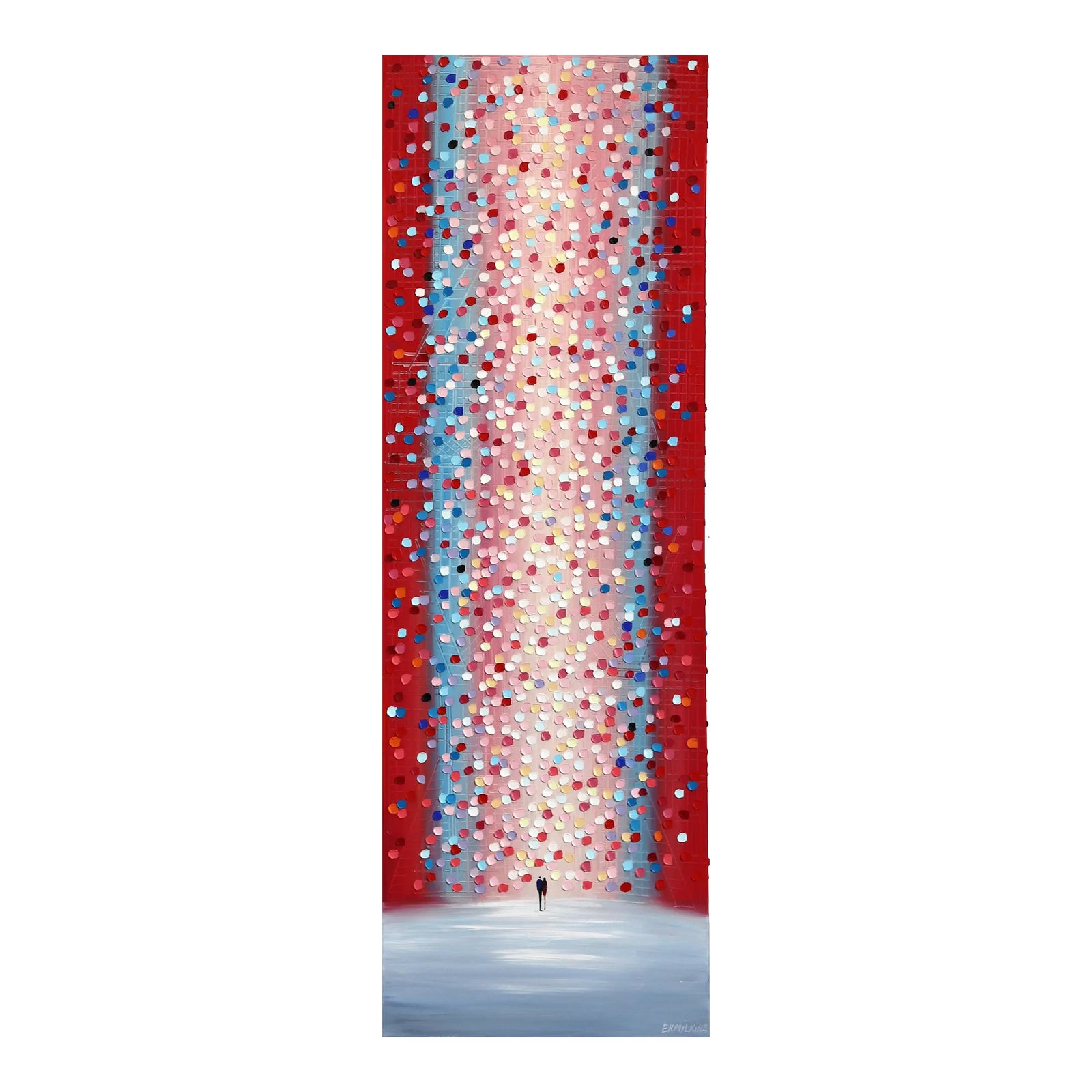 Whispers of Love - Abstract Vibrant Textured Impasto Figurative Oil ...
