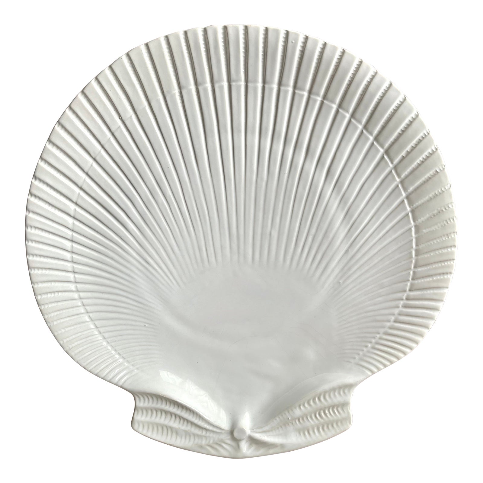 Vintage Tiffany & Co.Scallop Shell Platter-Portugal | Chairish