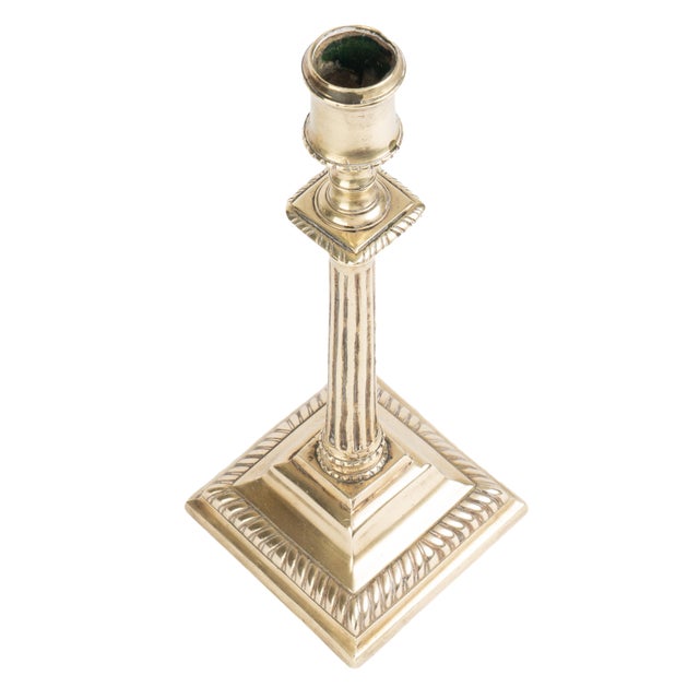 Pair of George Grove (Attributed) English Georgian Cast Brass Fluted ...