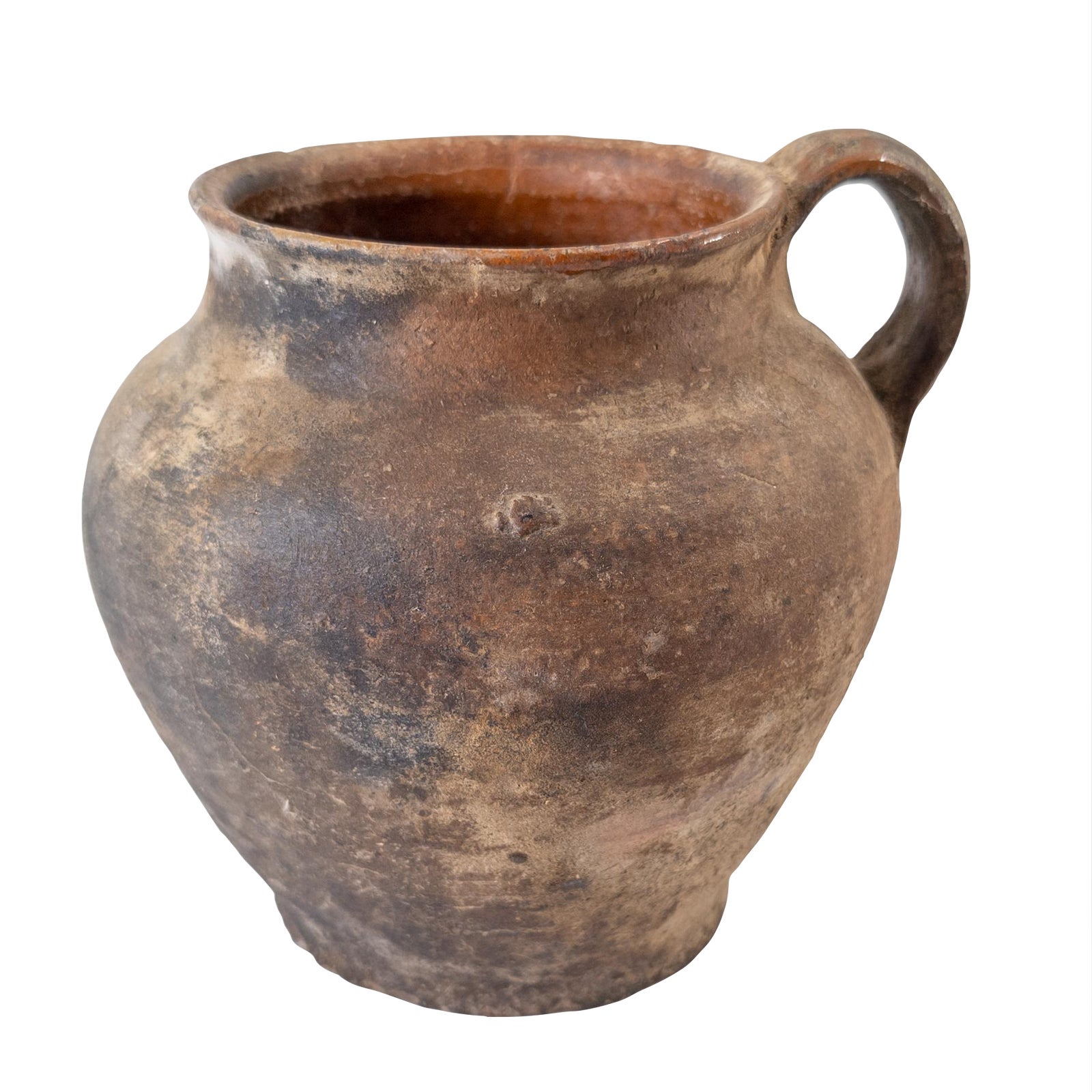 Greek or Roman Ancient Redware Pottery Jug or Pitcher With Signs of ...
