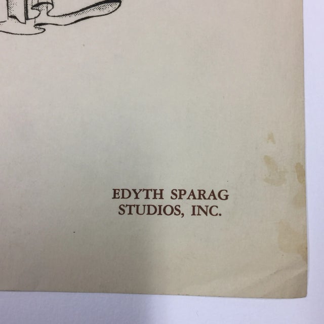 Original Fashion Drawing Edyth Sparag Studios | Chairish