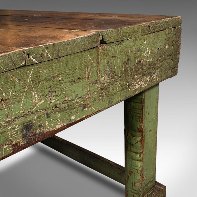 1900's Large Antique Industrial Work Table | Chairish
