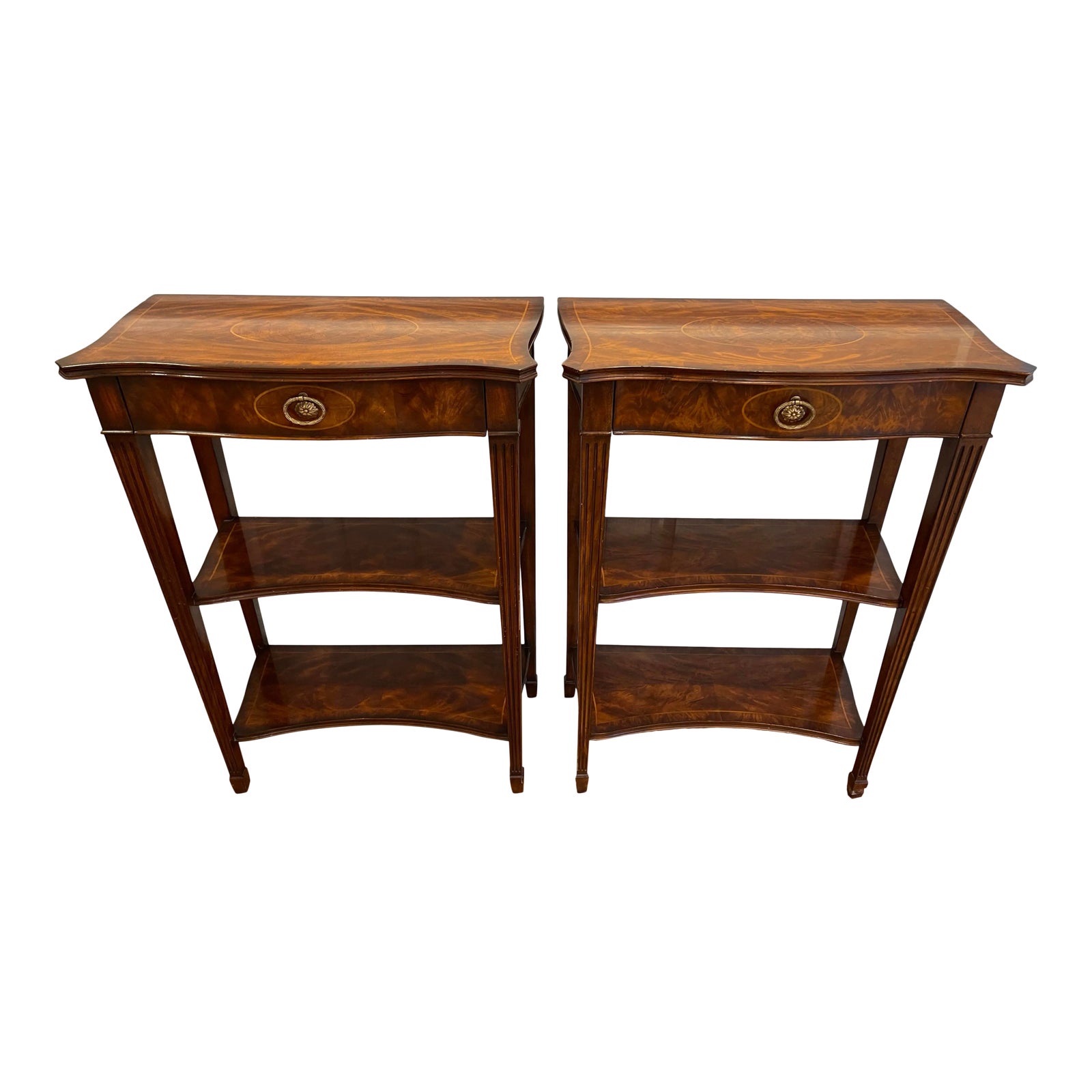 Theodore Alexander the Small Three Tier Georgian Accent Console Table ...