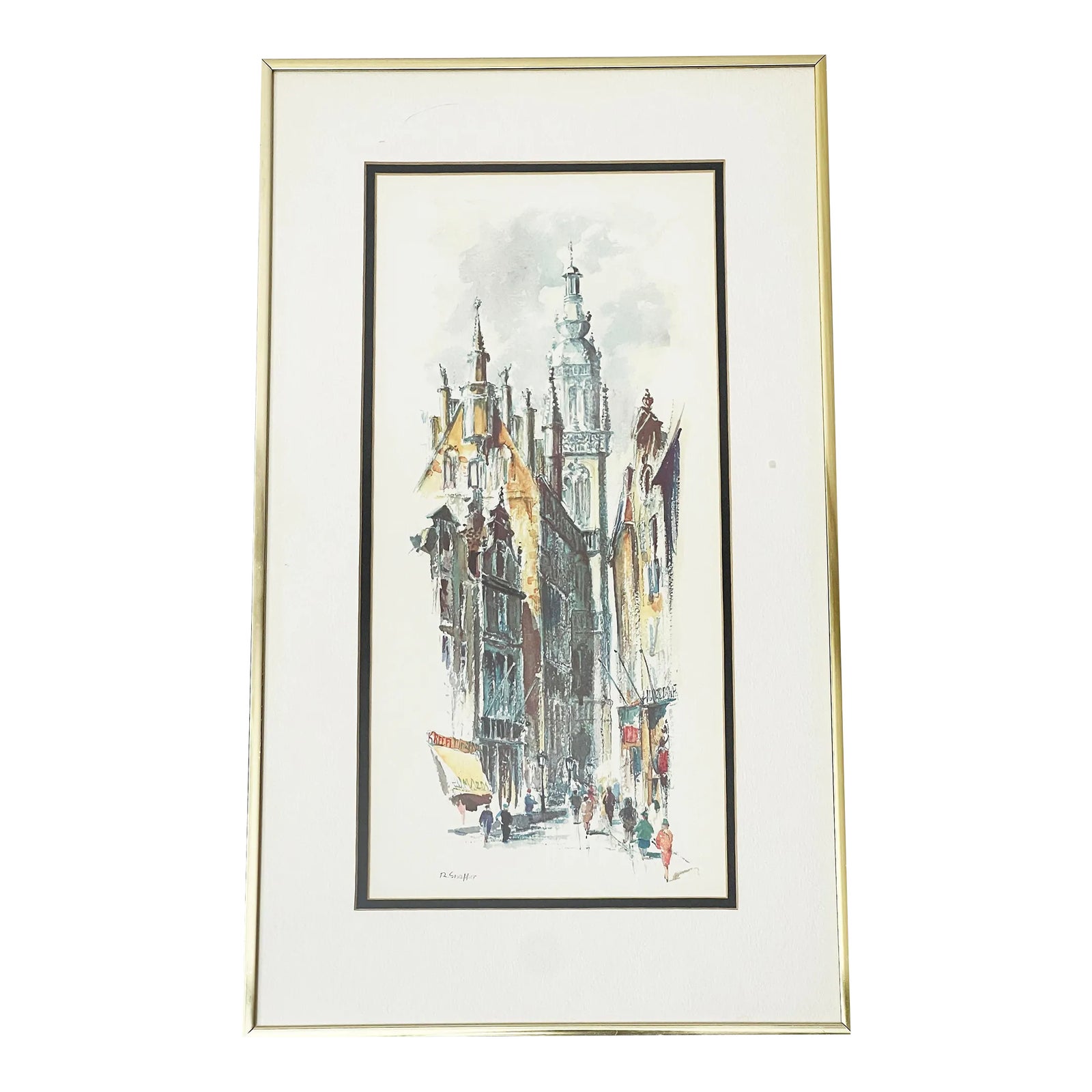 Mid Century Framed Landscape Print by Iconic Dutch Artist Reiner ...