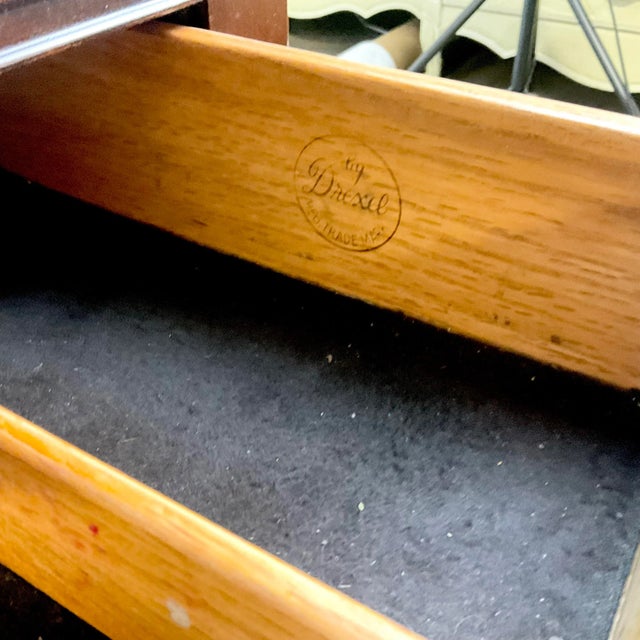 1950s Vintage Hepplewhite Mahogany Drexel Travis Court Buffet Server ...