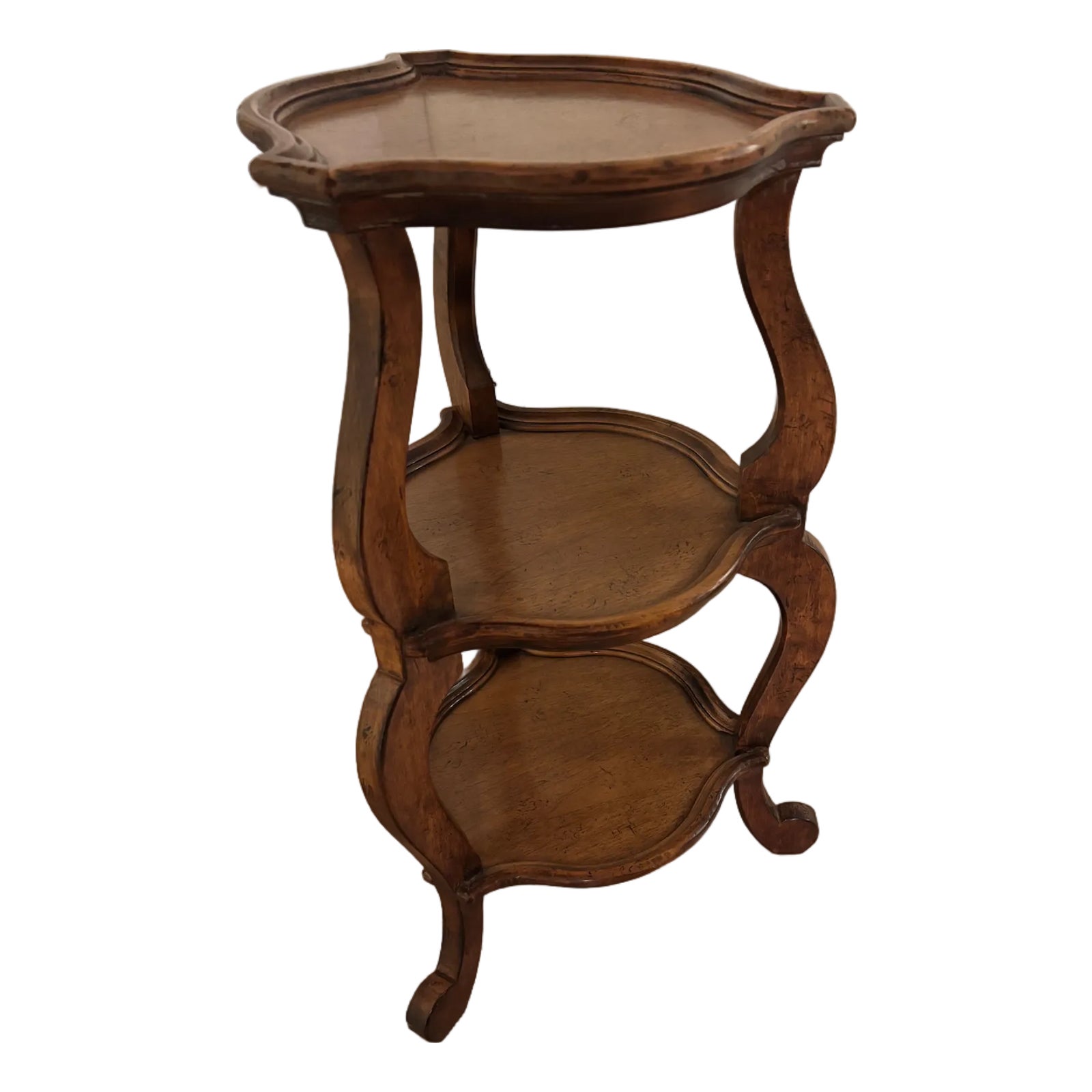 Baker Unique 3-Tiered Side Table | Chairish