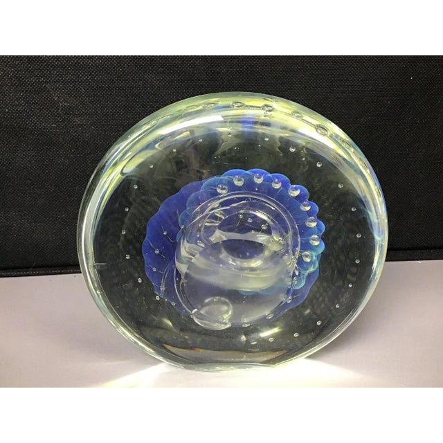 Robert Eickholt Art Glass Paperweight | Chairish