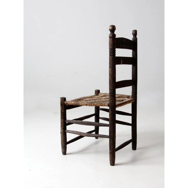 Antique Rush Seat Chair | Chairish