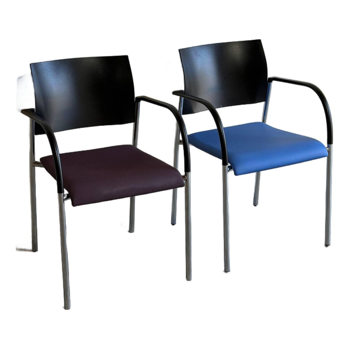 Vintage Dutch Vas Emo Chairs by Krijn Hamelink Set of 2 Postmodern ...