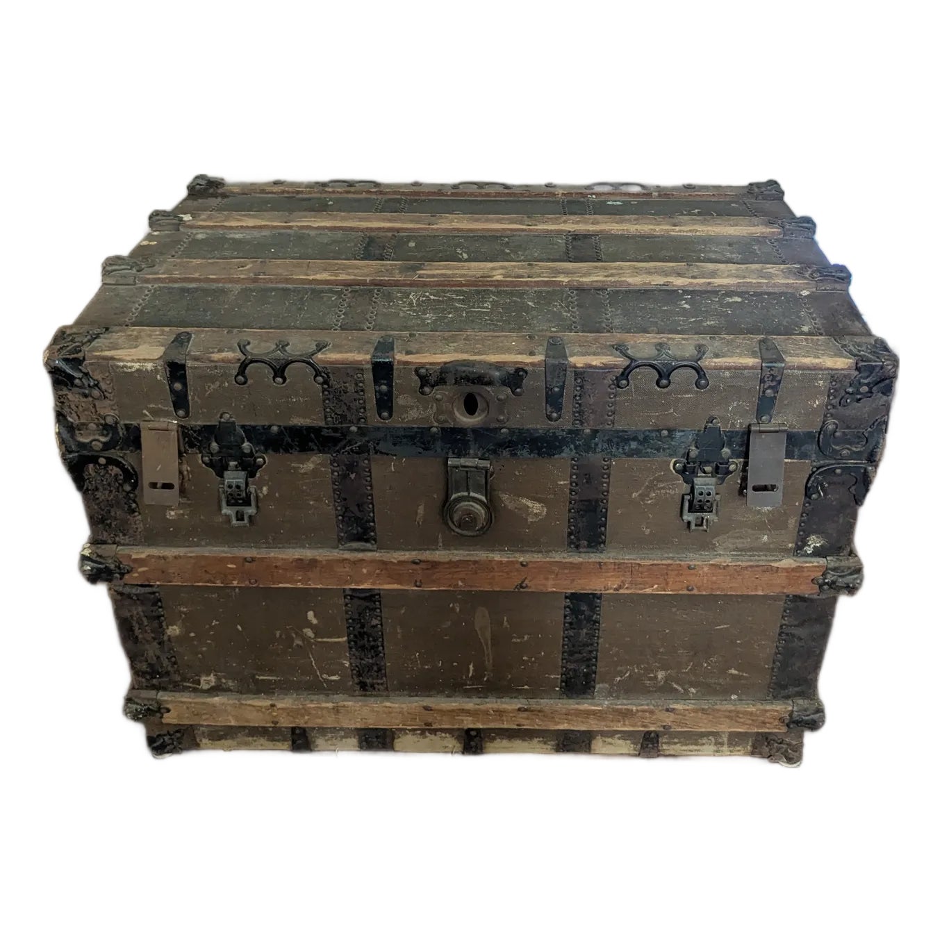 German Antique Trunk Mid 20th Century | Chairish