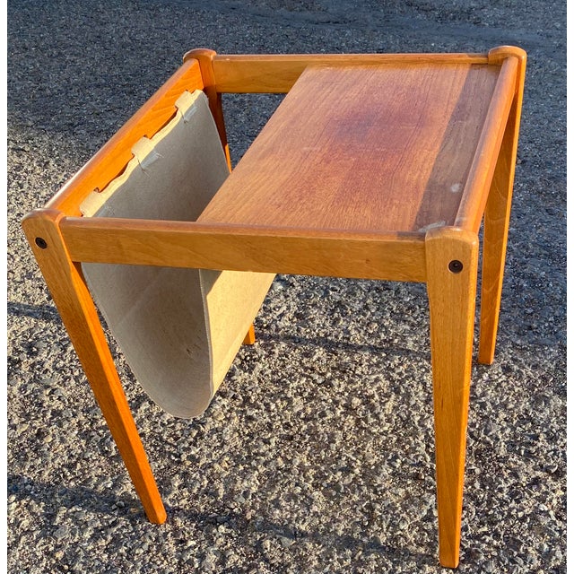 1960s Furniture Sperttrup Danish Teak Magazine Sling Side Table | Chairish