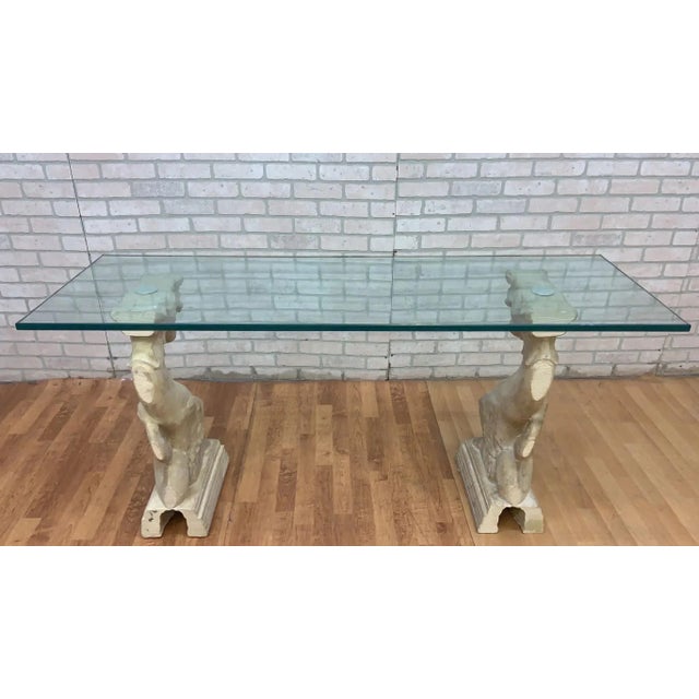 Mid 20th Century Vintage Hollywood Regency Asian Dragon Statue With ...