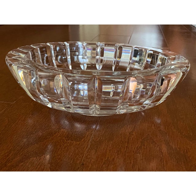 Mid Century Orrefors Crystal Signed 1982 "Thousand Windows" Footed Bowl ...