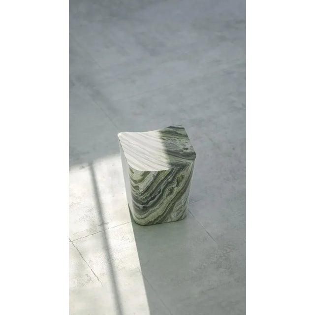 Pinta Verde Cono Stool by Marmi Serafini | Chairish