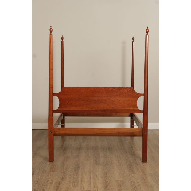 Suters Reproductions Traditional Full Size Cherry Poster Bed | Chairish