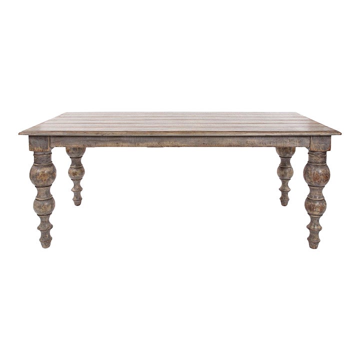 Distressed Farmhouse Dining Table | Chairish
